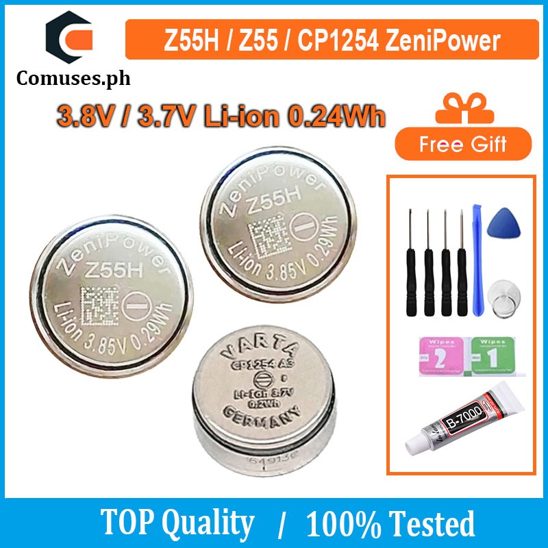 ZeniPower 2Pcs Z55H / Z55 / CP1254 / Z75 / Z32H Li-ion 3.85V Sony wf ...