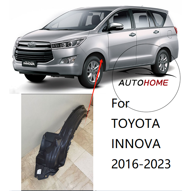 Front fender liner for TOYOTA INNOVA 2016 2017 2018 2019 2020 2021 2022 ...