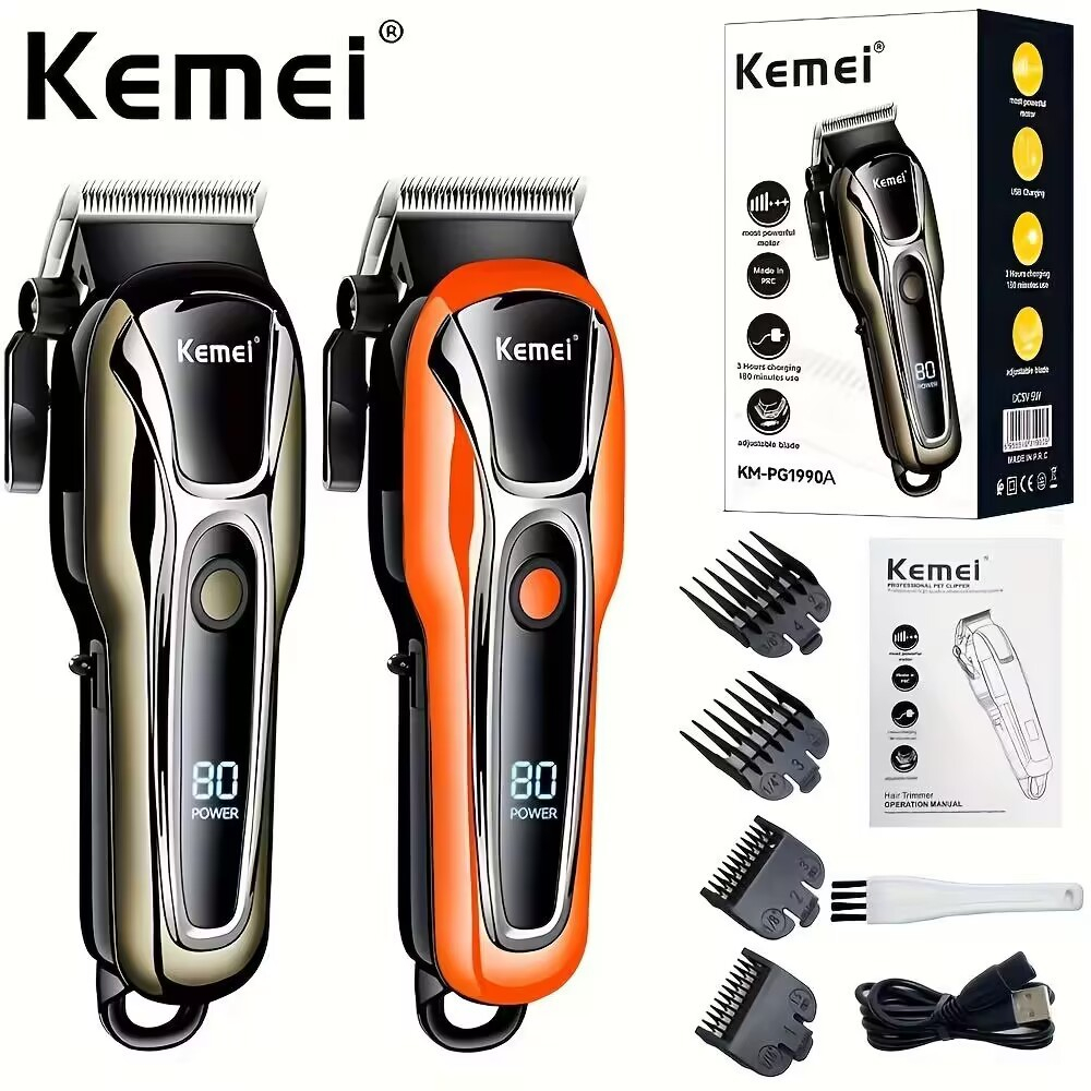 KM-PG1990A Men's Electric Hair clipper Professional Hair clippers ...