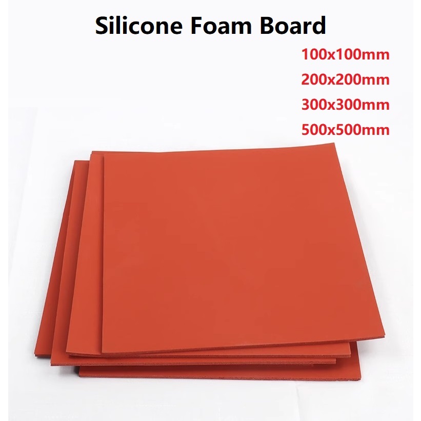 Red Silicone Foam Board Mat 100x100 100x200 300x300 Pressing Mat ...