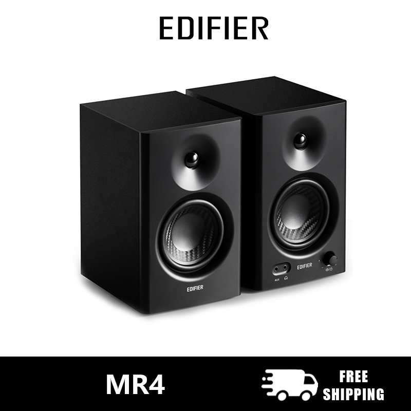 Edifier MR4 Powered Studio Monitor Active Speaker Computer Speaker 1-inch silk dome tweeter and ...