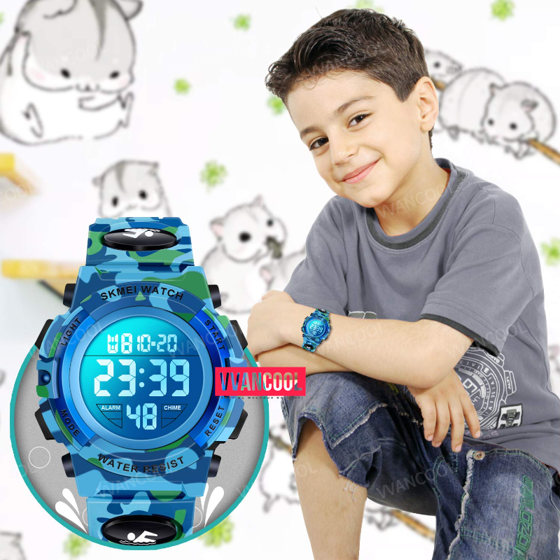 VVANCOOL Boy s Digital Watch Military Sports Watch LED Backlight Kids Watch for Boys Shopee Philippines