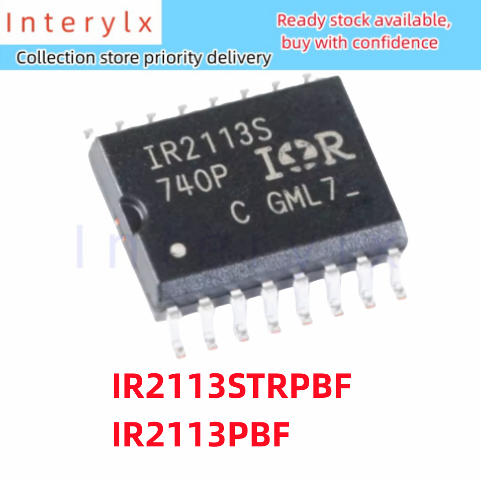 5Pcs/Lot IR2113STRPBF IR2113S SOP16 IR2113PBF IR2113 DIP14 High-side and low-side gate driver IC ...