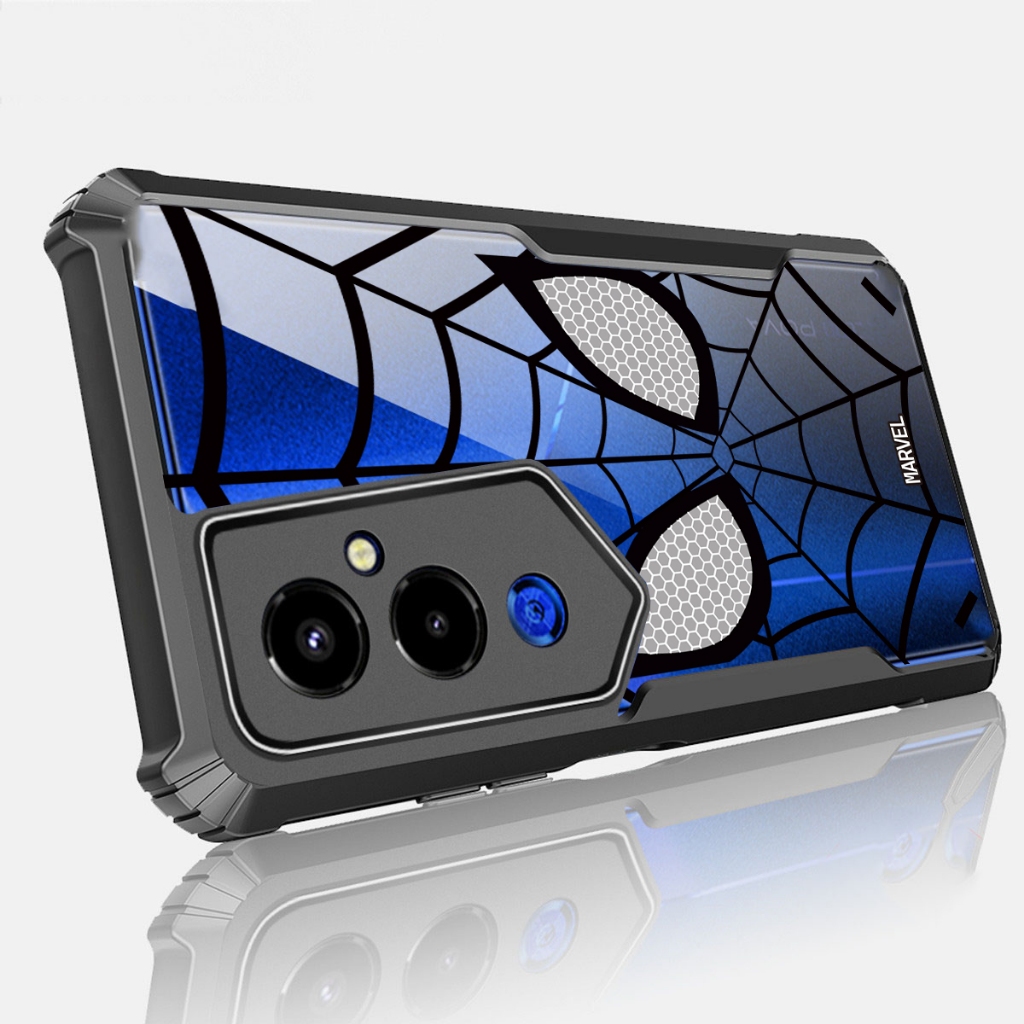 Shockproof Spider Man Case Tecno Pova 6 5 Pro 4 3 2 Neo Casing Transparent Acrylic Cover ...