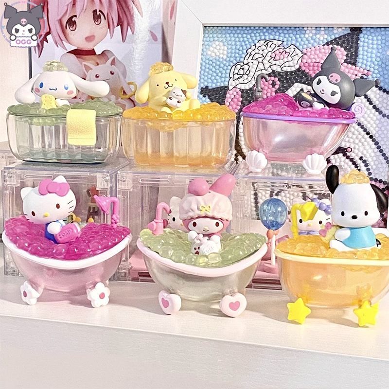 Sanrio Blind Box Kuromi Melody Cinnamoroll Bubble Bath Series Blind Box ...