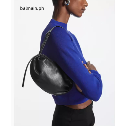 COS Bag 2024 New Sheepskin Bag Half Moon Single Shoulder Bag Genuine ...