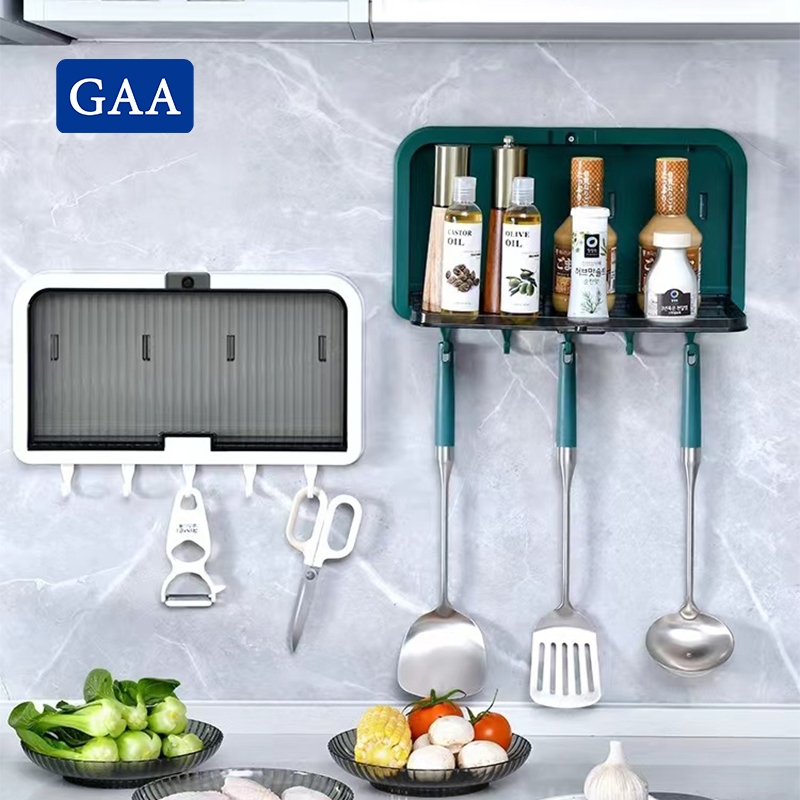 GAA Wall-mounted Storage Rack Foldable Board Storage Shelf Kitchen ...