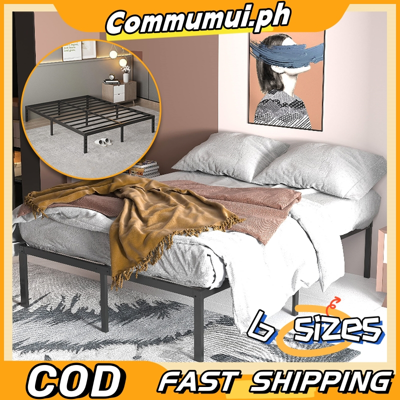 Nordic Simple Iron Bed Frame Premium High Load Bearing Single Double ...
