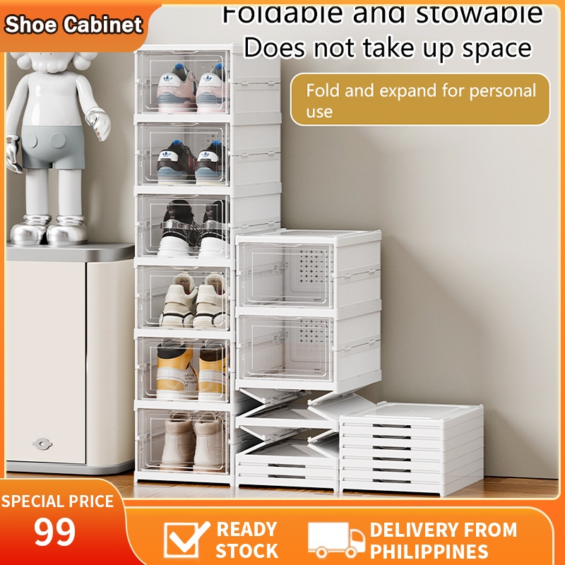 Foldable Shoe Box Shoe Rack Organizer Shoe Storage Shoe Cabinet Shoe ...