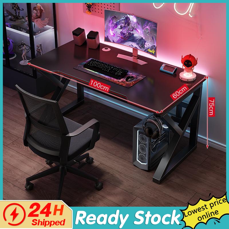 Gaming computer table 80/100/120cm PC Desk Office Desk Modern Home Desk ...