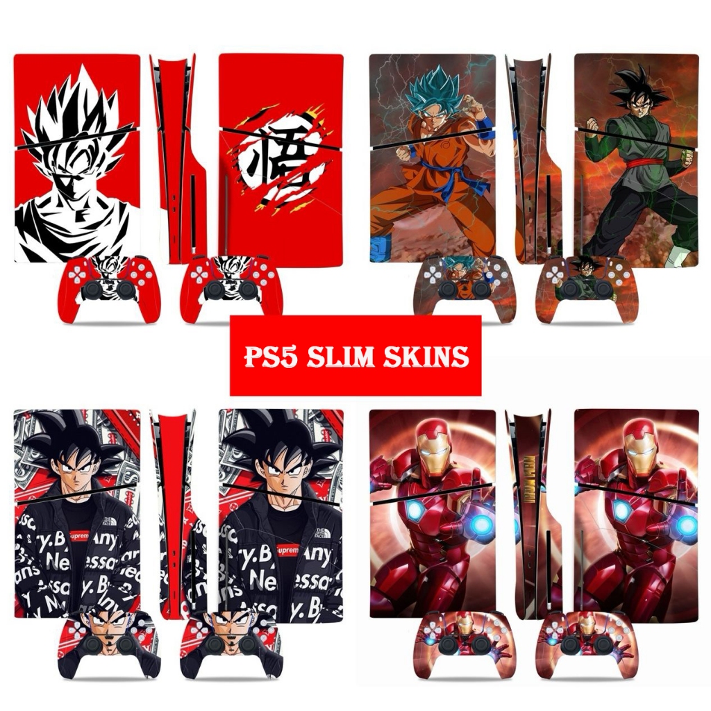 PS5 Slim Skin Stickers, Console and Controller Skins for PS5 Slim Disk ...