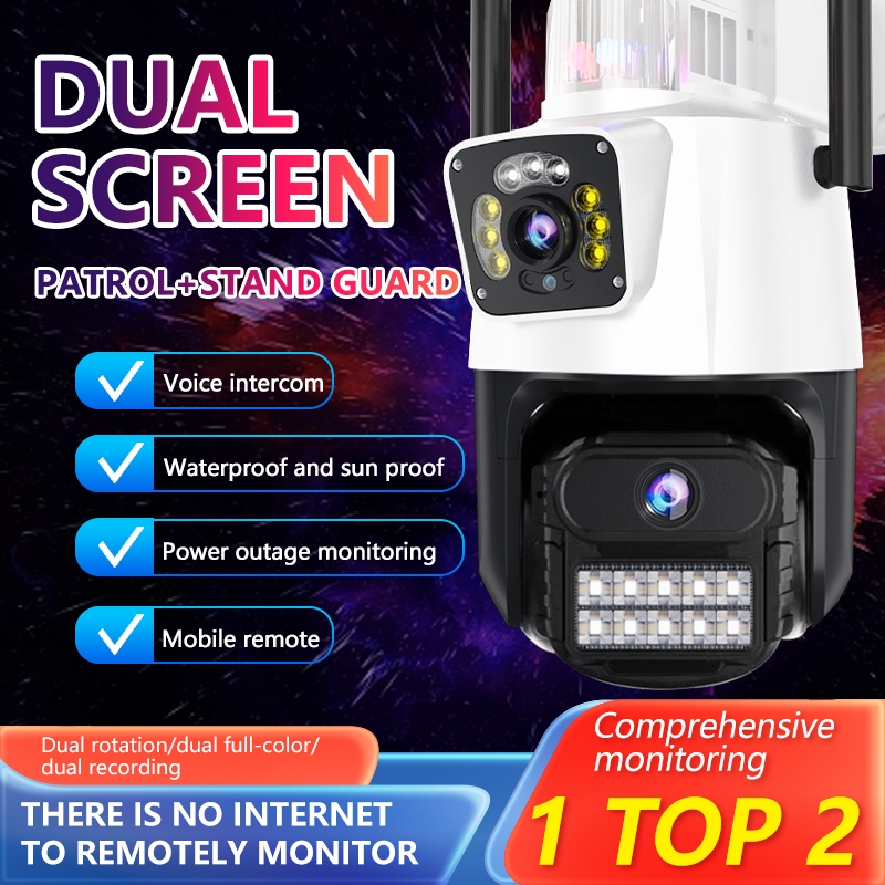 V360 PRO CAMERA CCTV Dual Screen Outdoor Surveillance System | Shopee ...