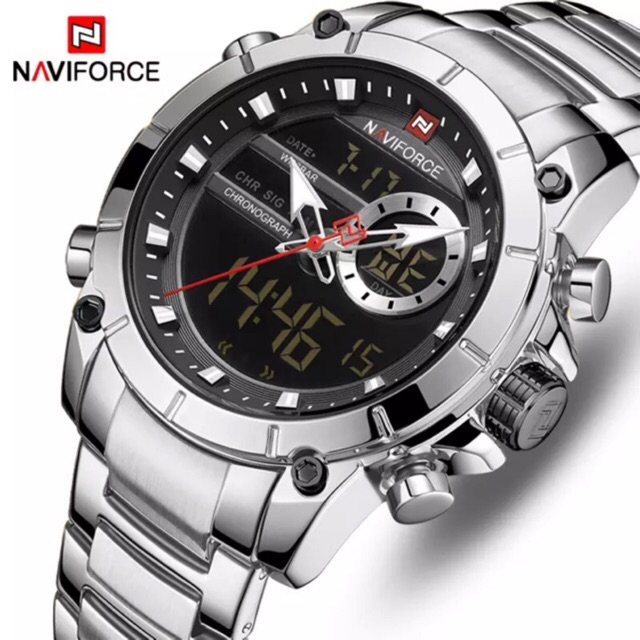 Naviforce NF9163 Luxury Waterproof Quartz Digital Led Military Sport ...