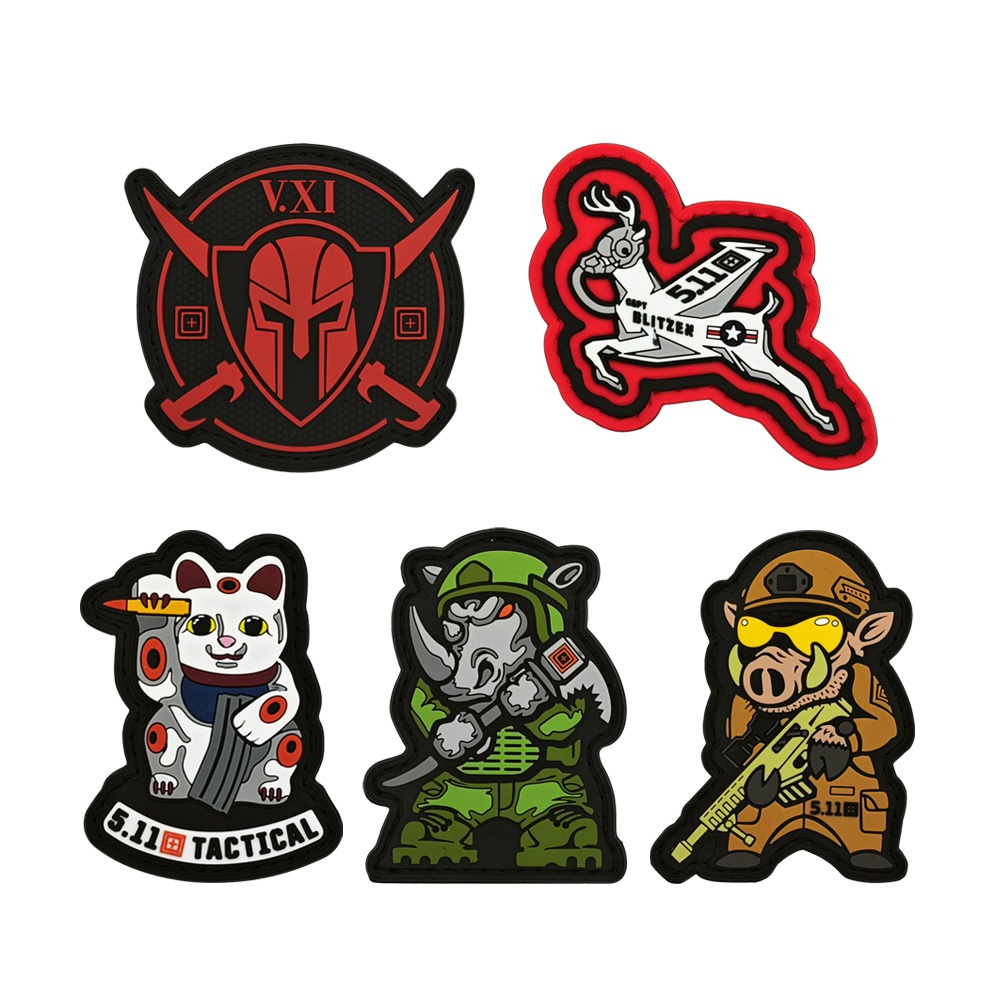 PVC Soft Rubber Patch Tactical Morale Badge Velcro with Hook Loop Patch ...