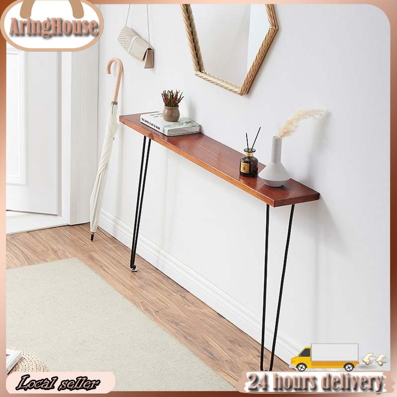Nordic Console Table Wood Side Table Living Room Wall Table Simplicity ...