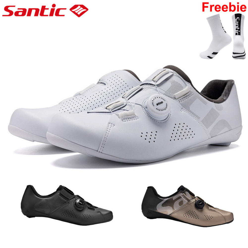 Santic Cycling Shoes SPD Road Cleats Men Women Breathable Lightweight ...