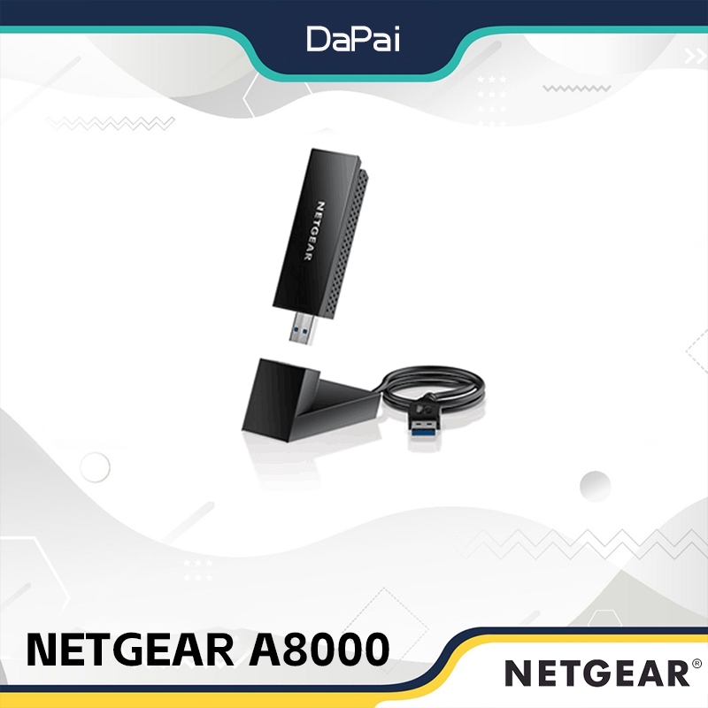 American NETGEAR A8000 WiFi6E Gigabit USB wireless card AXE3000M triple ...