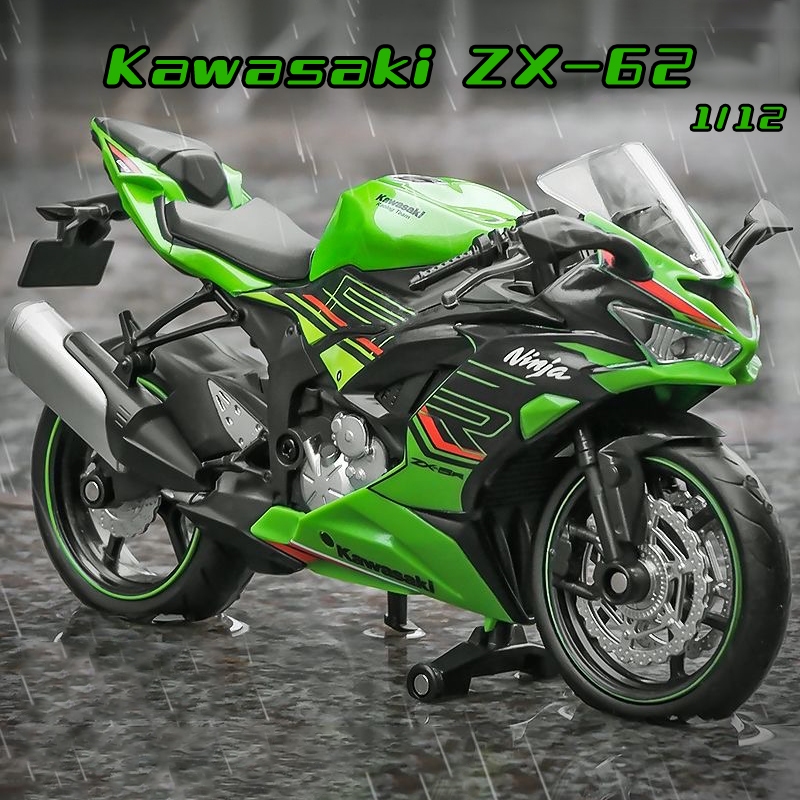 1:12 Scale Kawasaki ZX-6R Alloy Motorcycle Model Diecast Car Lovers ...