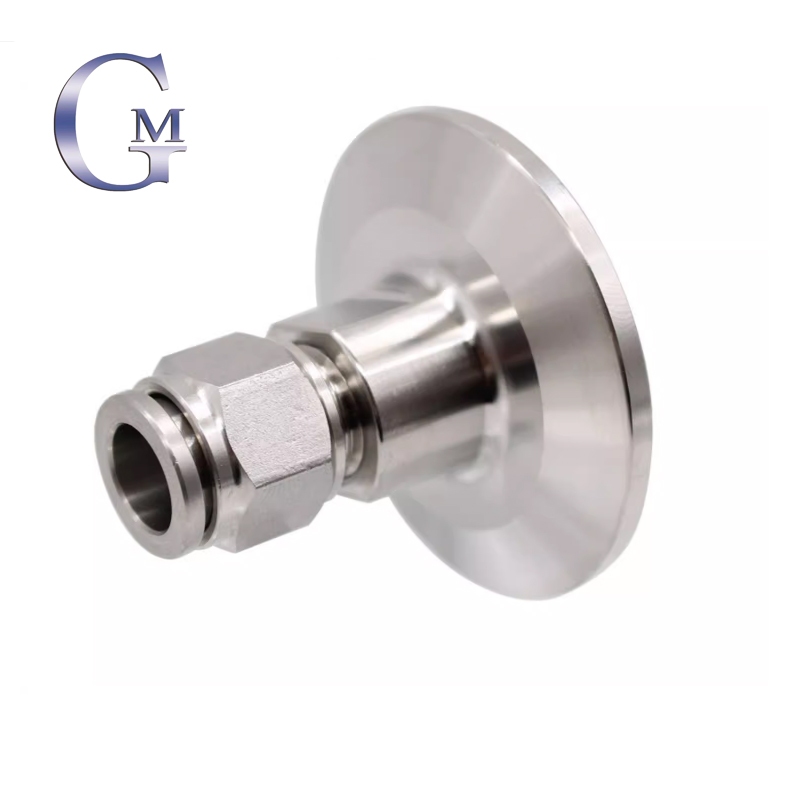 PC NPT1/4" Female Pneumatic Nipple With Ferrule 304 Stainless Push In Connect Quick Release Air ...