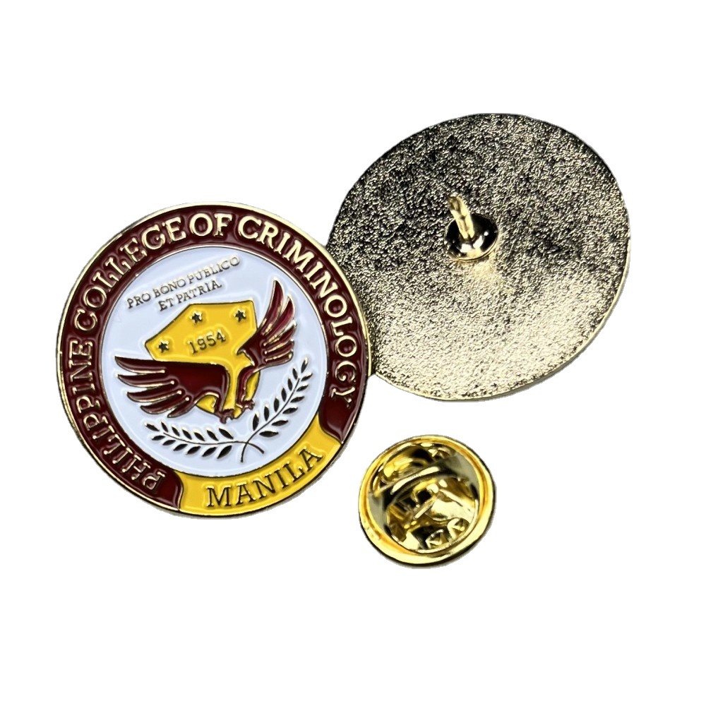 Philippine College of Criminology Collar Pin Brooch Pin Size 1 Inch ...