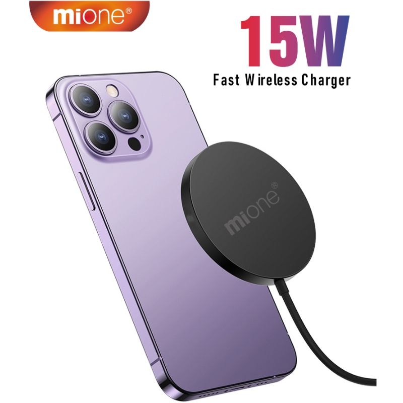 MIONE 15W Magnetic Wireless Charger Magnetic Charging For IP 14 13 12 ...
