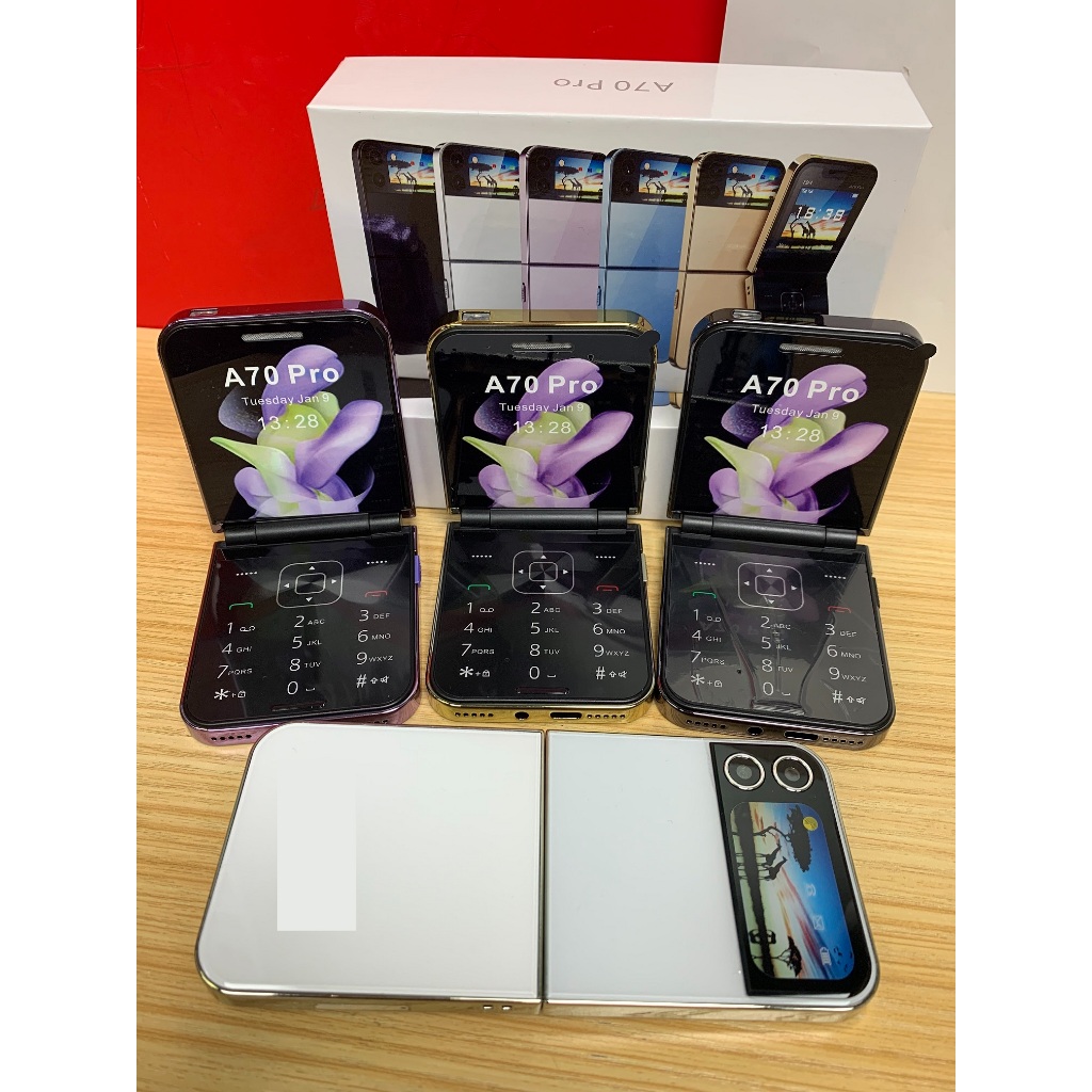 New Product A70pro Flip Phone Flip Button 2G Multiple Languages For ...