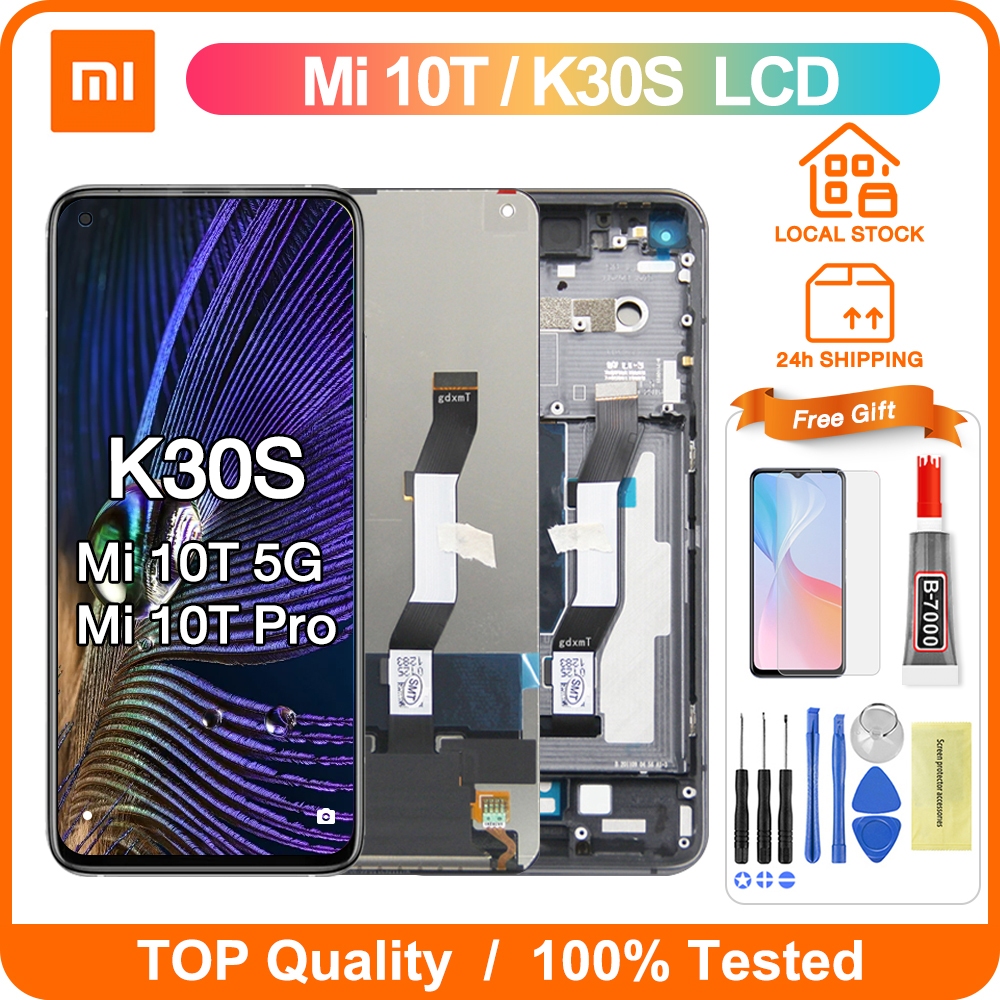 LCD with Frame For Xiaomi Mi 10T 5G /Mi 10T Pro 5G / Redmi K30s LCD ...