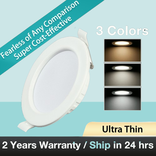 Recessed LED Tricolor Pin Light Recessed Downlight Ultra Thin 3 Color ...