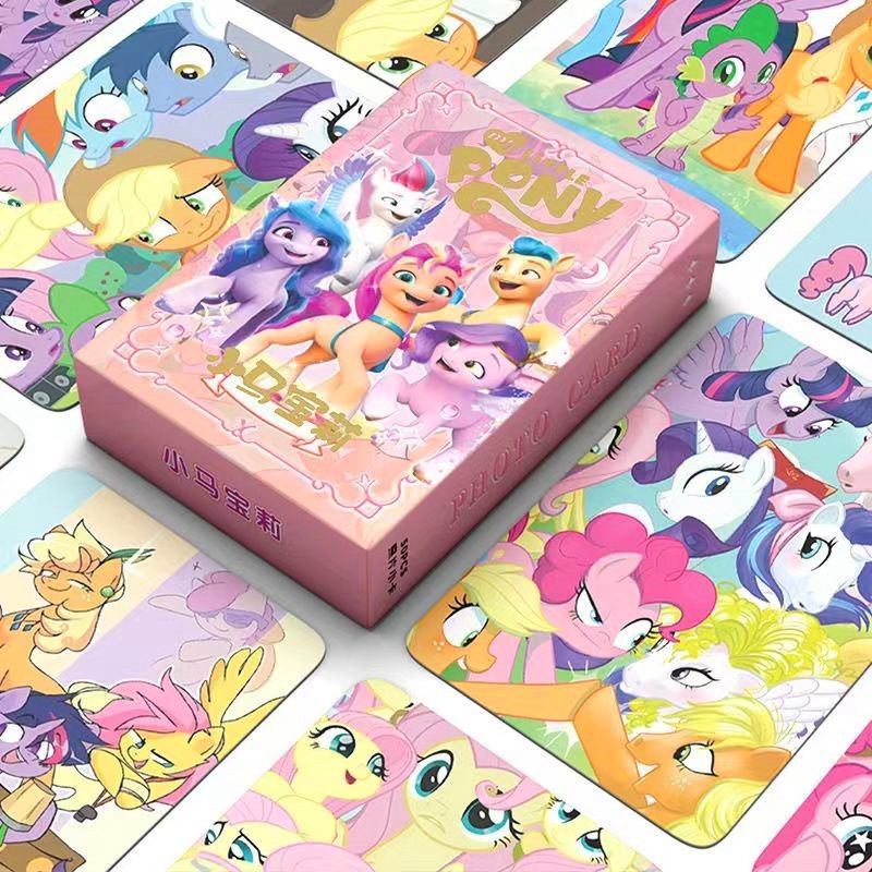 50 My Little Pony lomo cards laser flash cards twilight sparkle rarity ...