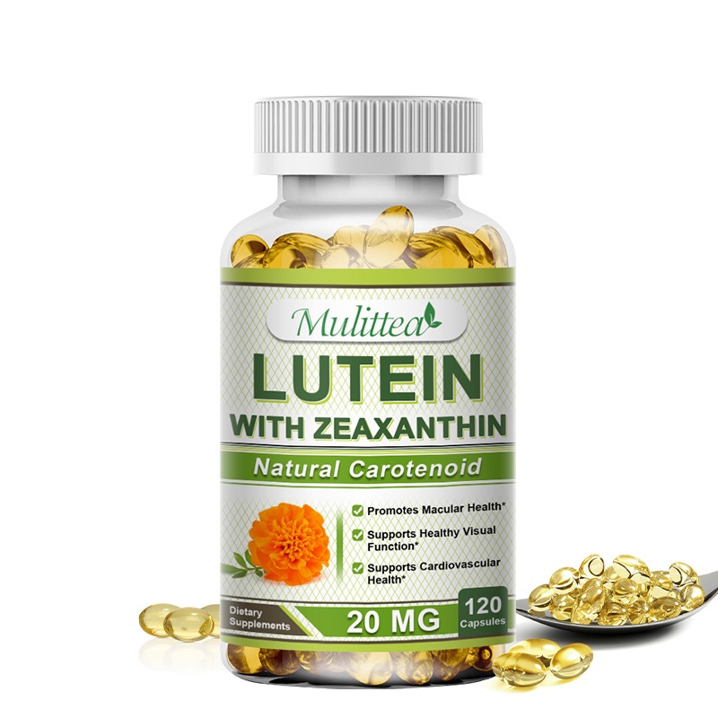 Mulittea Lutein With Zeaxanthin Capsules Natural Carotenoids Promotes ...