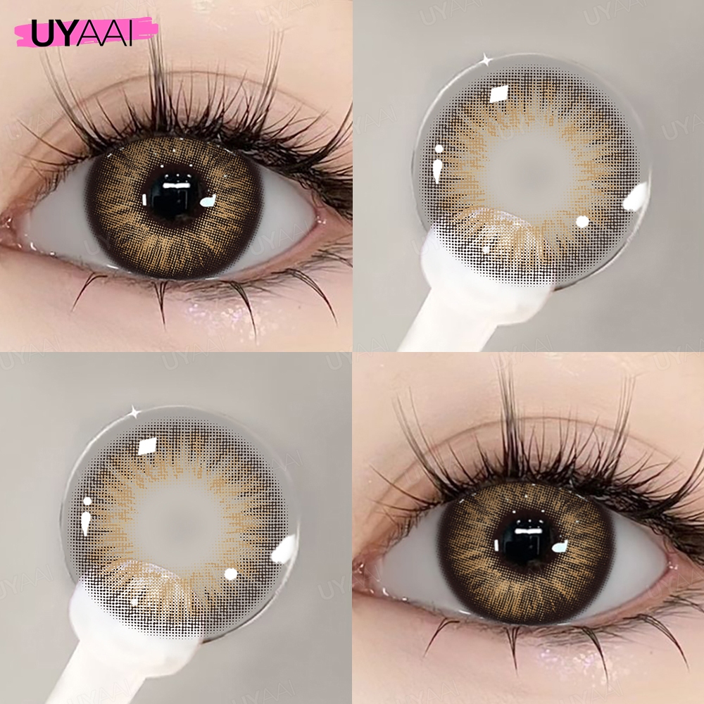 UYAAI Colorful Lens OMG Brown Contact Lens Graded Contact Lens Graded 1 ...