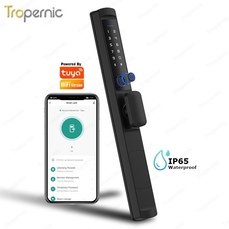 【24h Ship Out】Tuya/TTLOCK Sliding Door Lock Waterproof Smart Door Lock ...