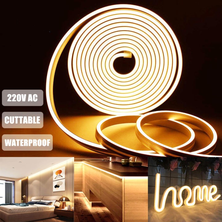 Led Light Strip For Room IP67 Waterproof 220v Flexible Home Decor Led ...