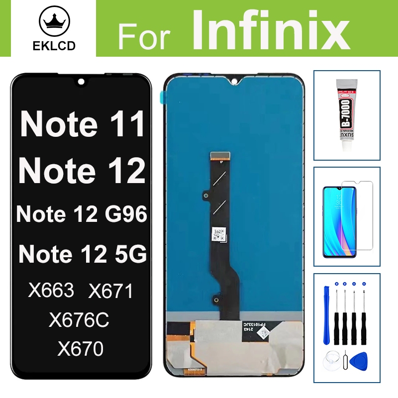 LCD Display For infinix Note 11 Note 12 X663 X663C Note12 2023 G96 Pro 5G X670 Touch Screen ...