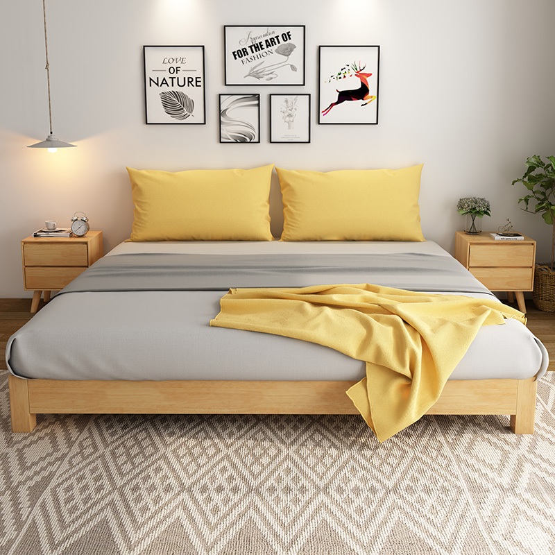 Dremae Solid wood bed frame Family bedstead Single/Double/Queen/King ...