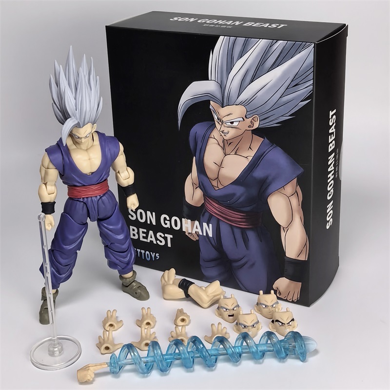CTTOYS Dragon Ball Super Beast Gohan shf 6-inch movable figure silver ...