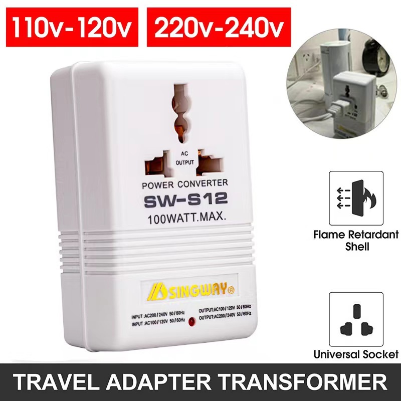 Sw-s12 100W Power Transformer 220V to 110V Two-Way Interchangeable ...