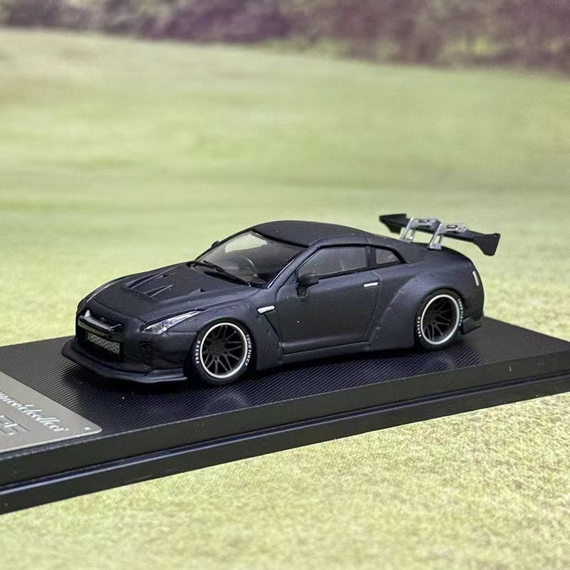 Model Collect MC 1: 64 Nissan GTR R35 LB Wide Body Matte Black Alloy ...