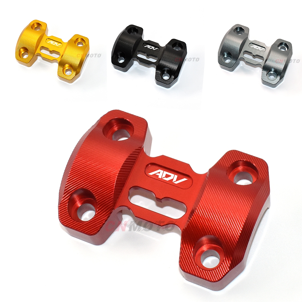 For HONDA ADV 150 160 2019-2024 CNC Aluminum Handlebar Upper Riser Mount Clamp Top Cover adv150 ...
