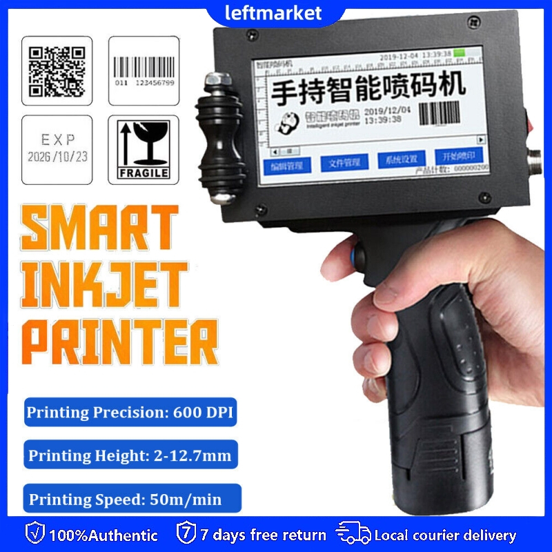 ⭐Local Warehouse+COD⭐ LED Touch Screen Handheld Inkjet Printer ...
