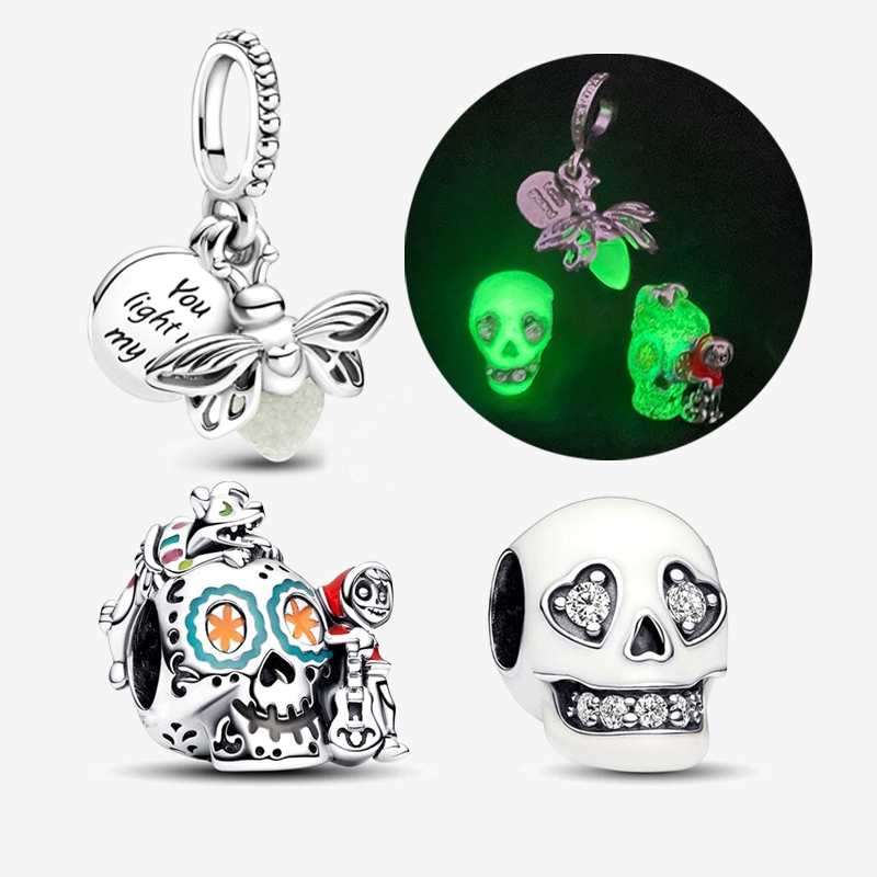 Nightglow Skull Charms Game of Thrones Series Daenerys Direwolf Dragon ...