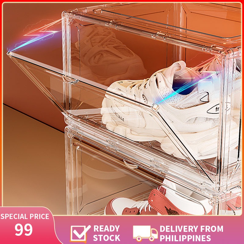【New product discounts】Transparent Shoe Box Acrylic box Storag ...