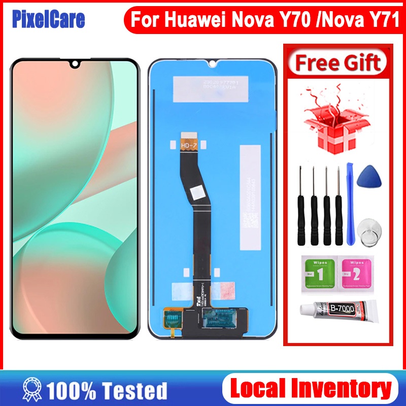Original LCD With Frame For Huawei Nova Y70 /Y70 Plus /Nova Y71 LCD Display Touch Screen ...