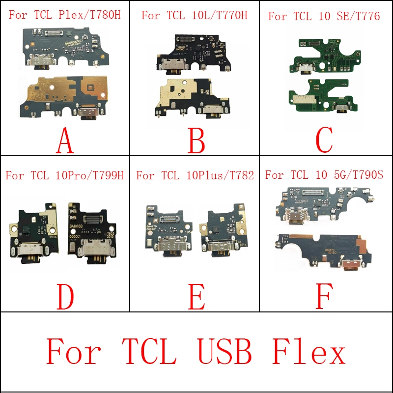 USB Charging Board Dock Port Flex Cable For TCL 10 Pro T799H/Plex T780H ...