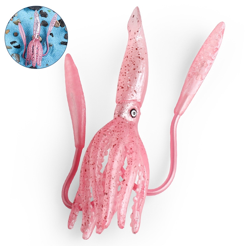 Mini Squid Octopus Marine Biological Model Children Cognitive Toy ...