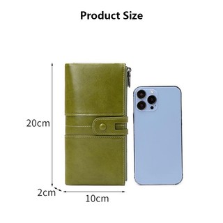 BANYANU RFID Protection Women Leather Wallet Dual Zipper Long Coin ...