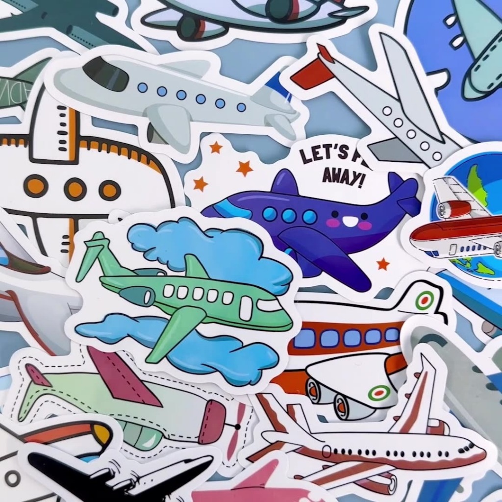 Transportation Stickers 50 Sheets Creative Cartoon Graffiti Decoration ...