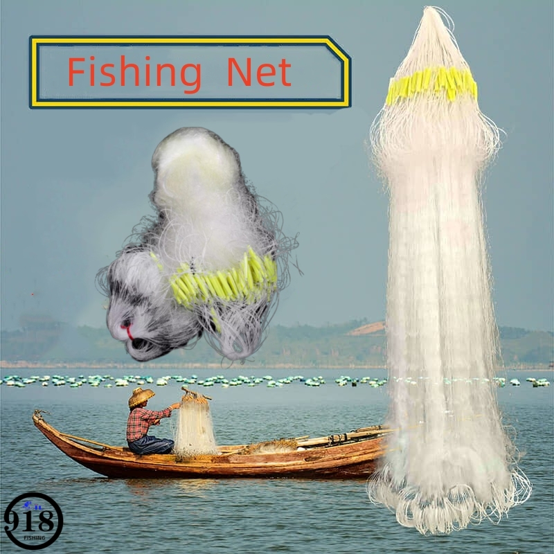 Fishing Net Ready touse 100 meters Lambat Net Three Layers fishing net ...