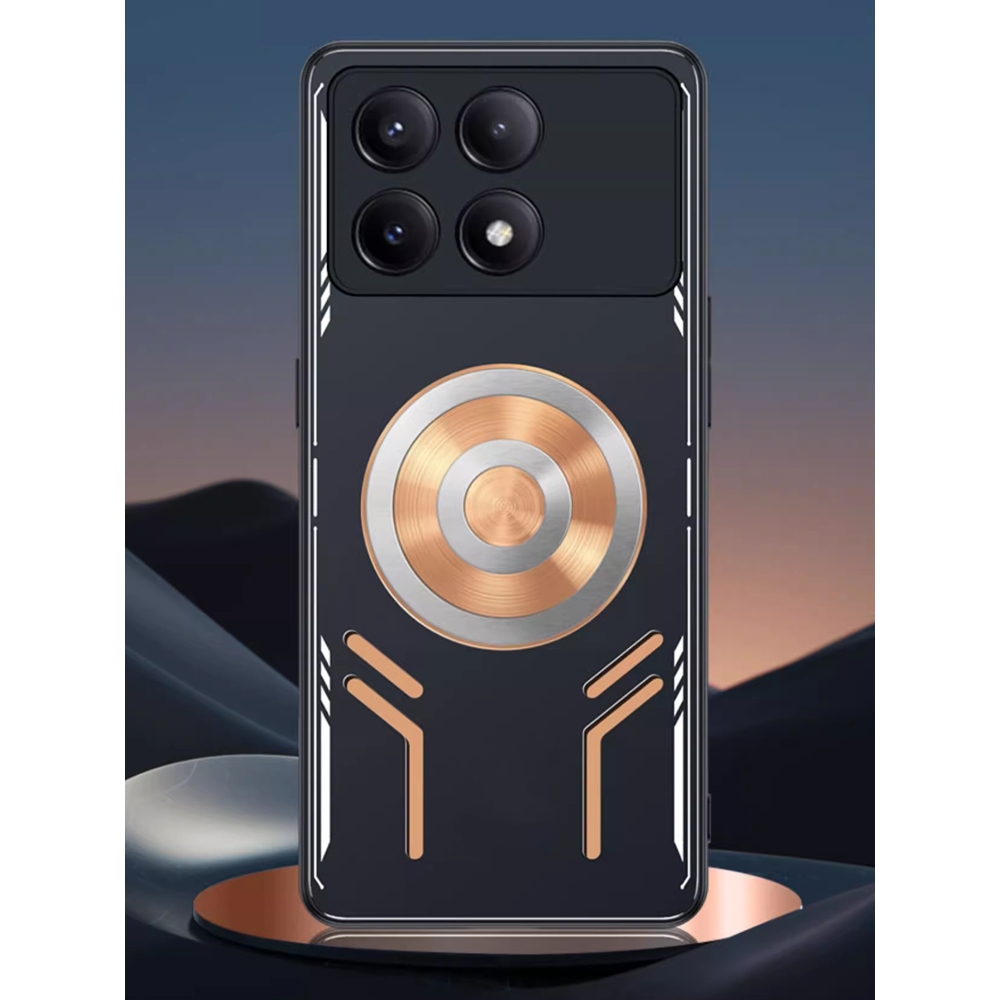 Fashion Red Copper Graphene Cooling Case for Xiaomi Redmi K70E K70 POCO ...