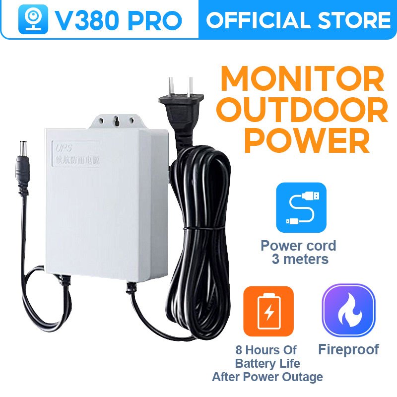 V380 PRO 12V 1.5A Mini UPS Battery Backup for WiFi Router Modem and ...